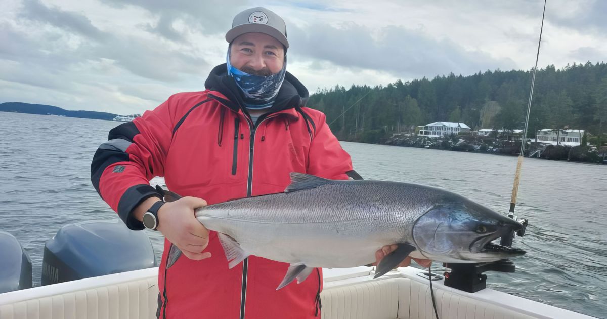 Big fish on our Sidney Fishing Charters